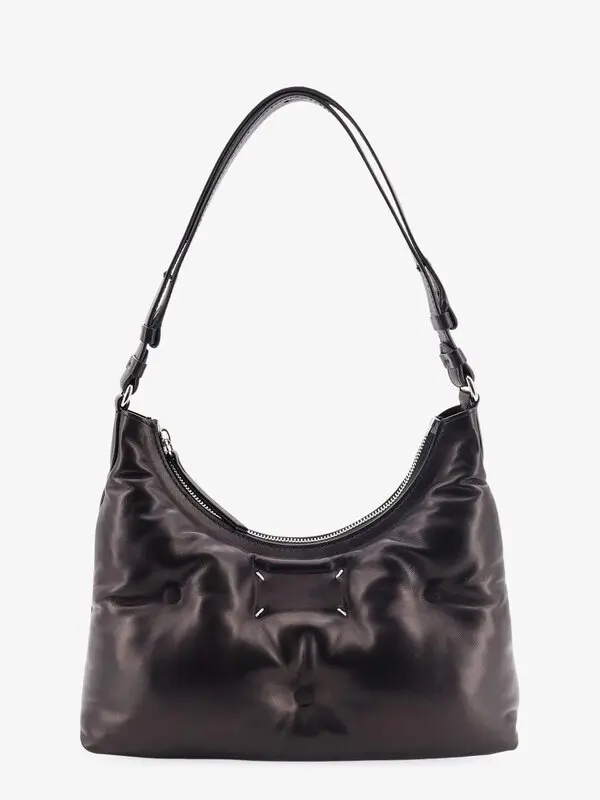 MAISON MARGIELA Glam Slam Leather Shoulder Bag - Black