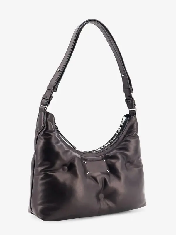 MAISON MARGIELA Glam Slam Leather Shoulder Bag - Black
