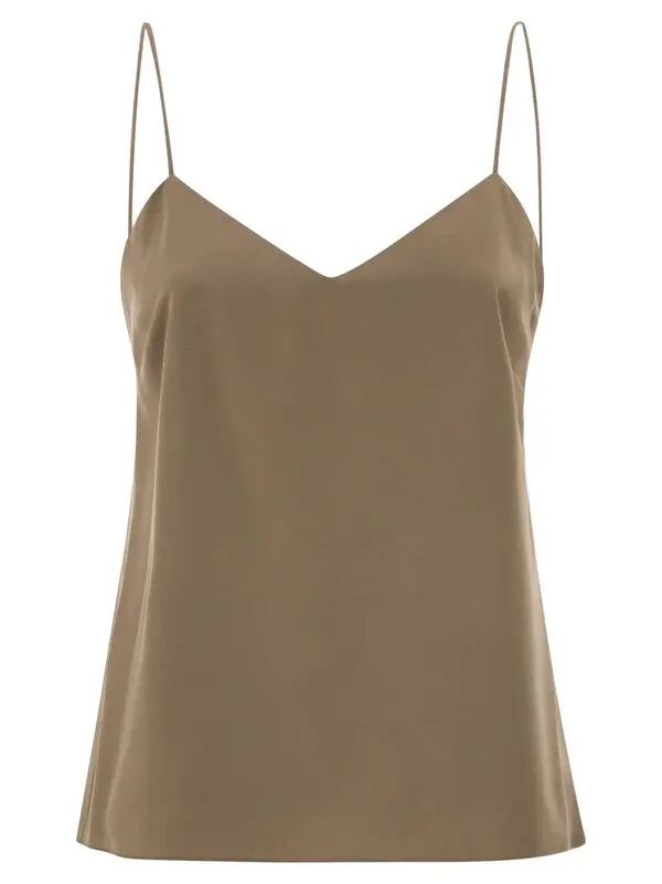 Max Mara Mxmunghia Silk Canvas Top - Multicolor