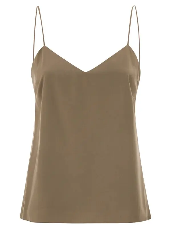 Max Mara Silk Canvas Top - Multicolor