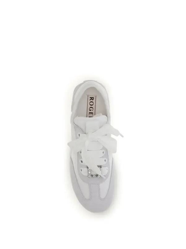ROGER VIVIER Viv Low Suede Sneakers