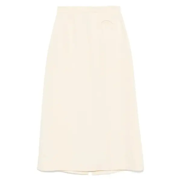 BLAZÉ MILANO Straight Midi Skirt - Yellow