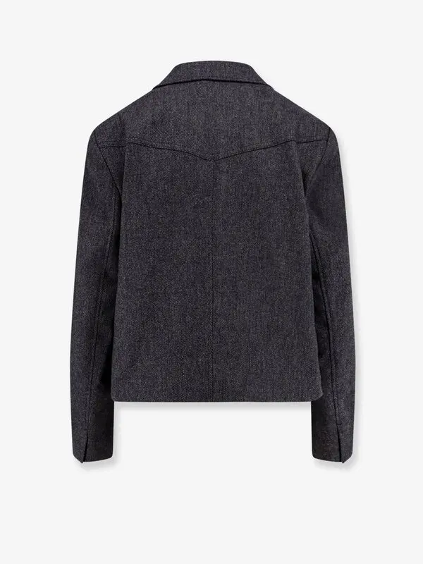 BOSS Jafleni Double-breasted Wool Blend Blazer