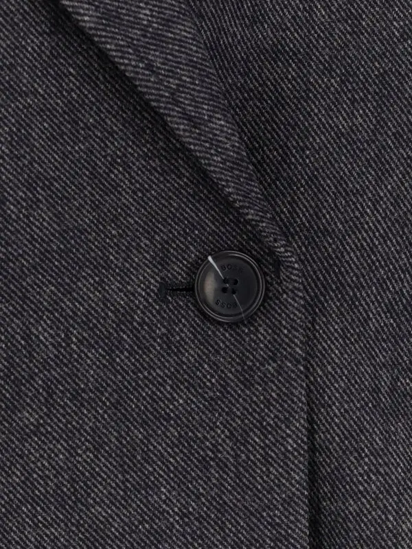 BOSS Jafleni Double-breasted Wool Blend Blazer