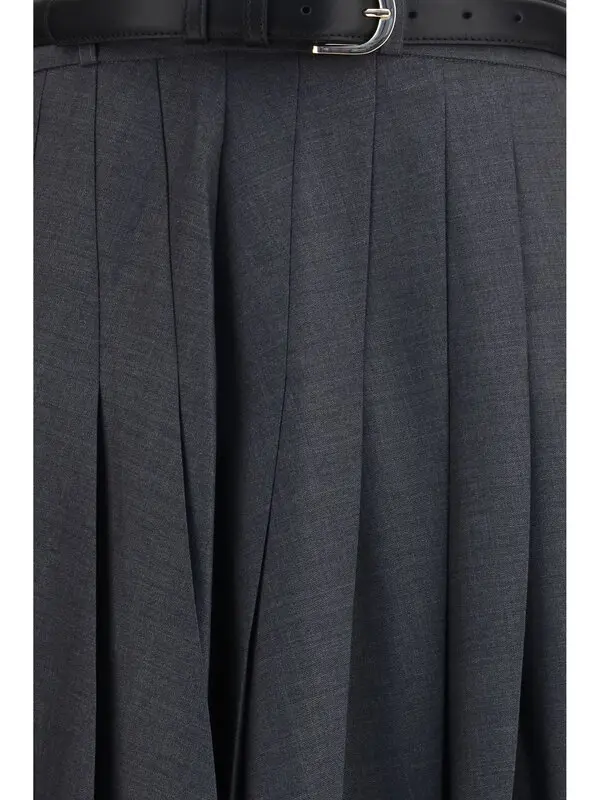 SELF-PORTRAIT Pleated Maxi Skirt