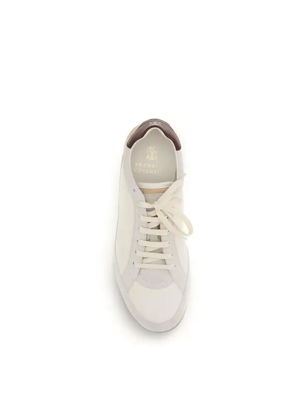 Brunello Cucinelli Suede And Leather Sneakers - Multicolor