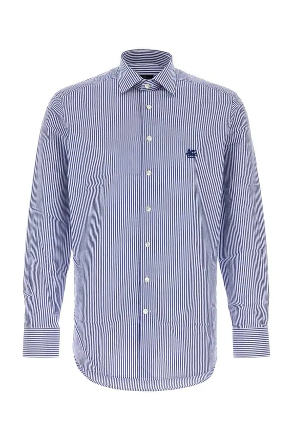 Etro Embroidered Poplin Shirt - Multicolor