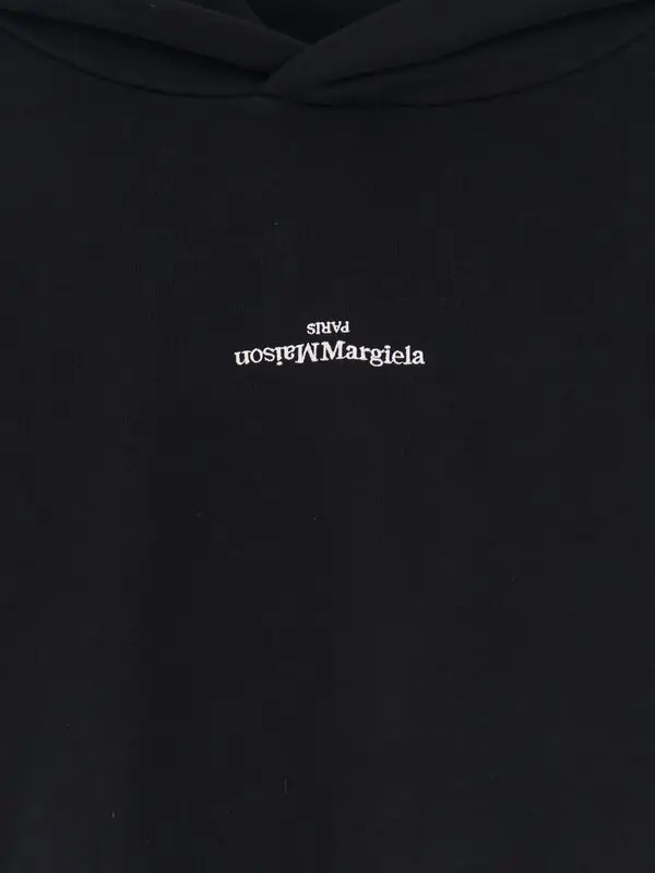 MAISON MARGIELA Cotton Sweatshirt With Front Embroidered Logo