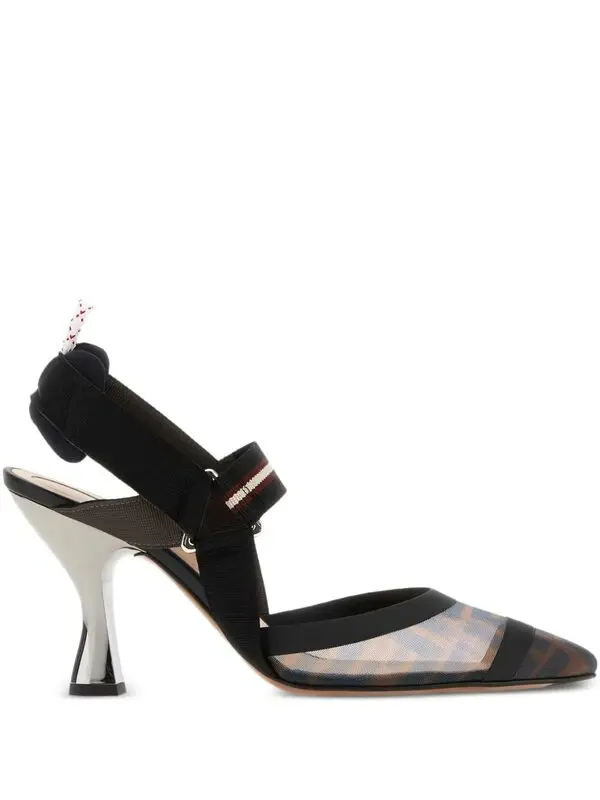 Fendi Colibri Rete Ff+el+nas.bic Sling Back