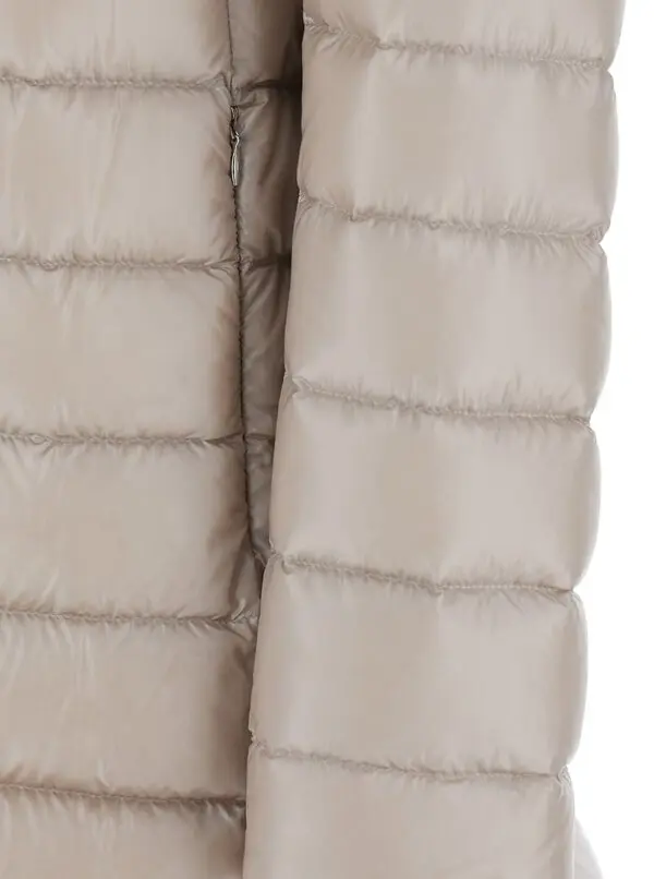 Herno Tech Fabric Hooded Down Jacket - Cream