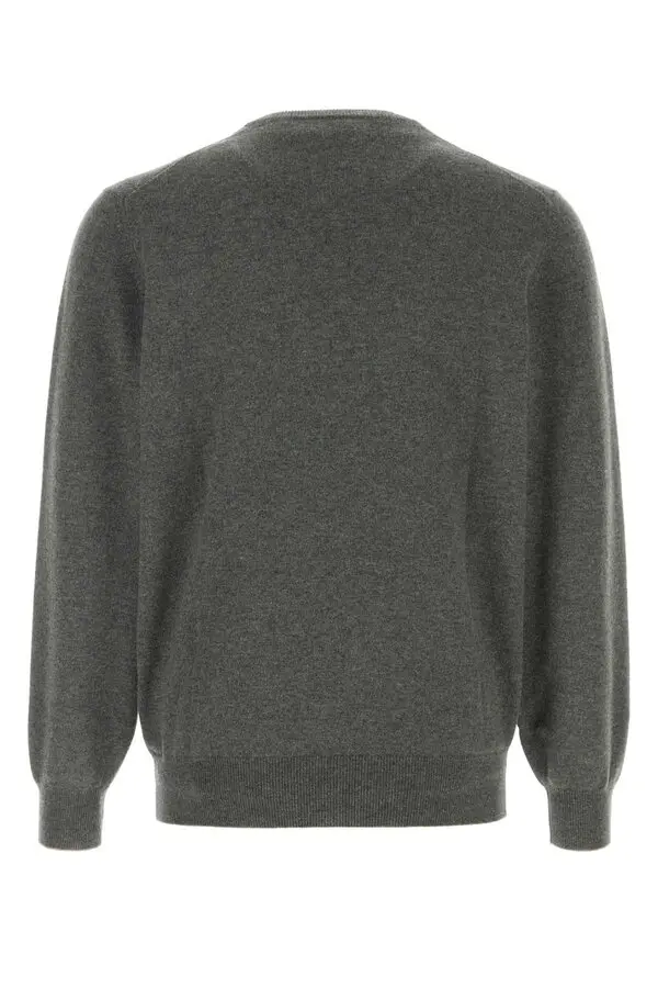 Brunello Cucinelli Grey Cashmere Sweater