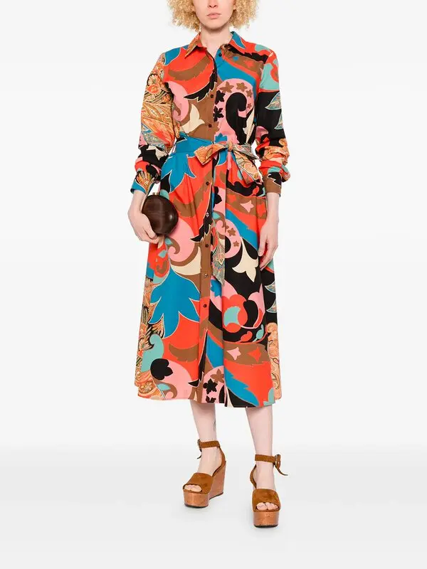 Etro Midi Dress With Belt