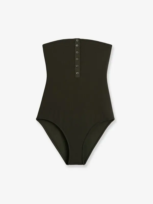 TOTEME Ribbed One-piece Swimsuit - Multicolor