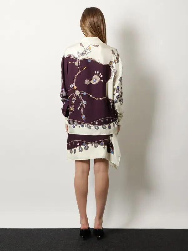 Versace Printed Silk Twill Shirt