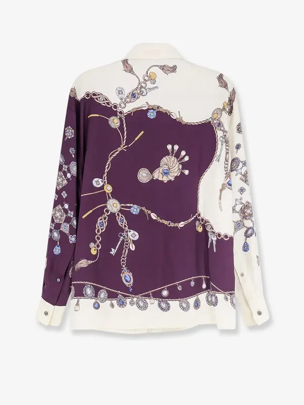 Versace Printed Silk Twill Shirt