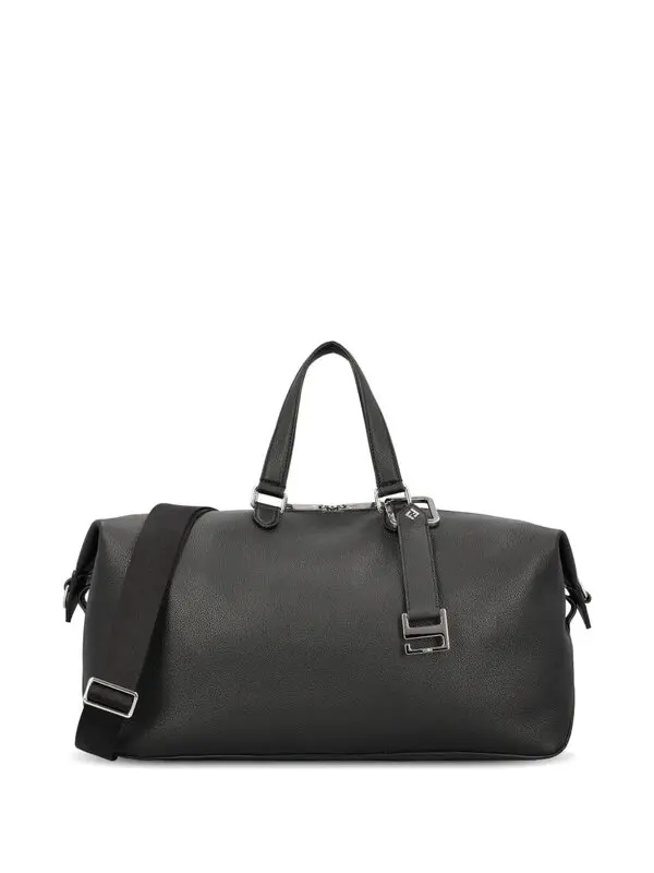 Fendi Duffle Lui 45 Leather Travel Bag - Black