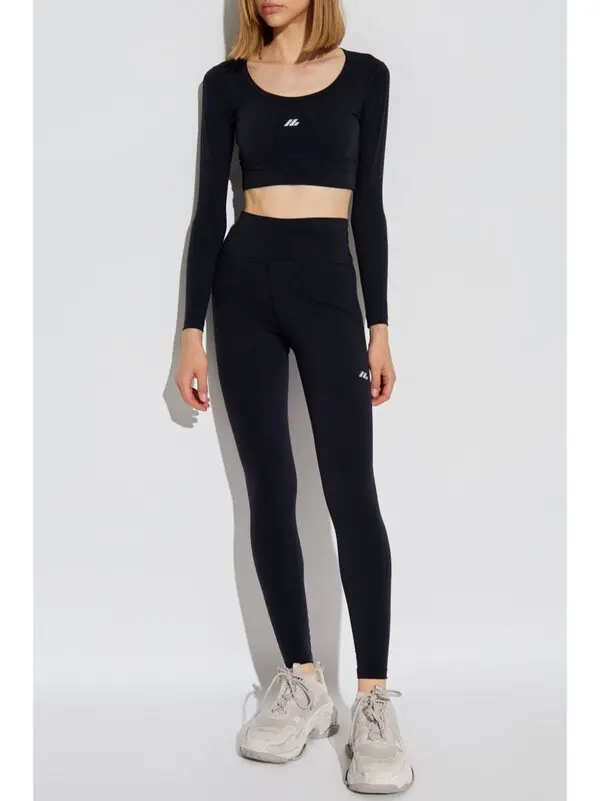 Balenciaga Logo Cropped Top