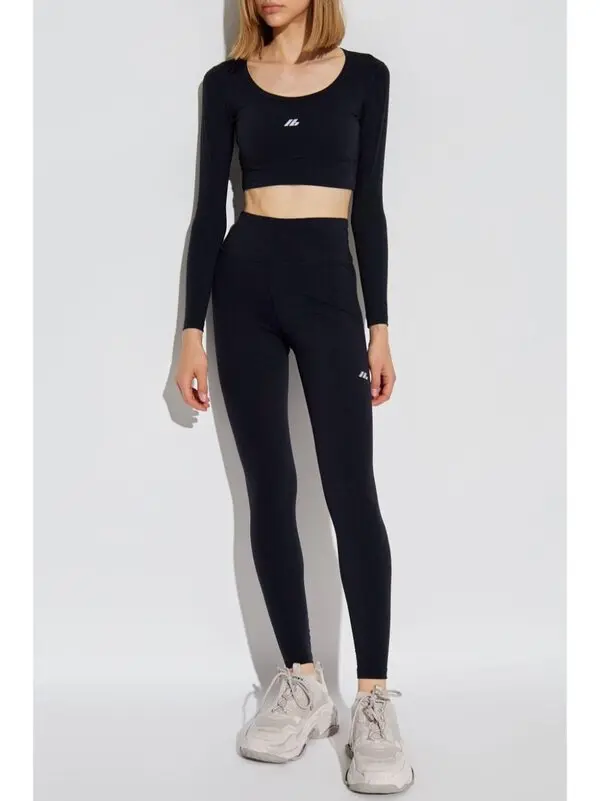 Balenciaga Logo Cropped Top - Multicolor