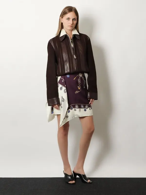 Versace Leather And Suede Jacket