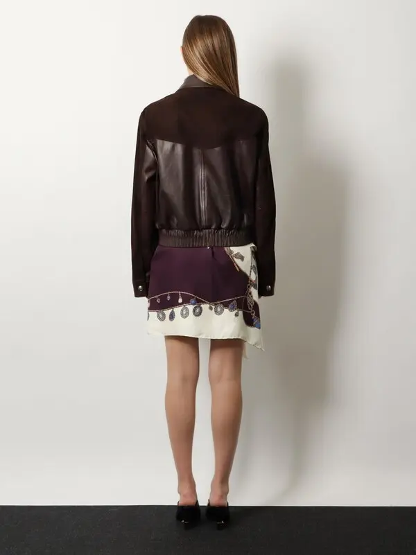Versace Leather And Suede Jacket