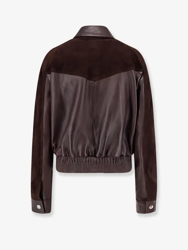 Versace Leather And Suede Jacket