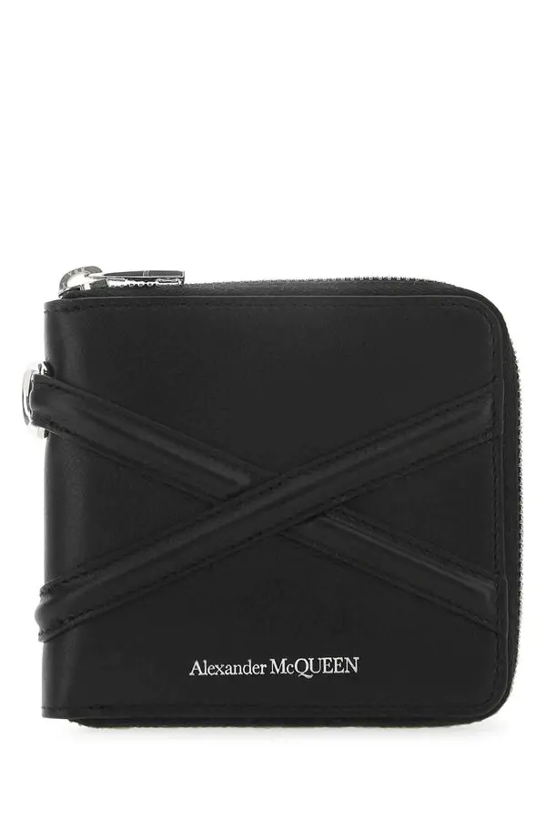 Alexander McQueen Leather Wallet - Black