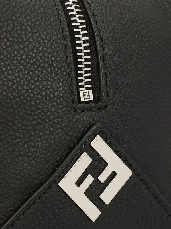 Fendi Leather Toiletry Case - Black