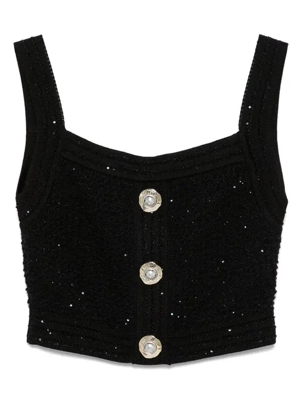 Balmain Tweed Top - Multicolor