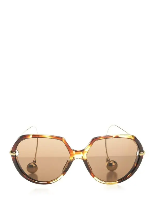 Bottega Veneta Drop Sunglasses - Brown