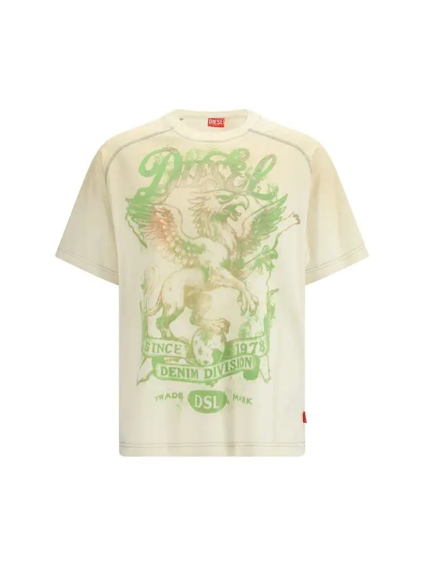 DIESEL® T-griffo T-shirt In Organic Cotton Jersey - Multicolor