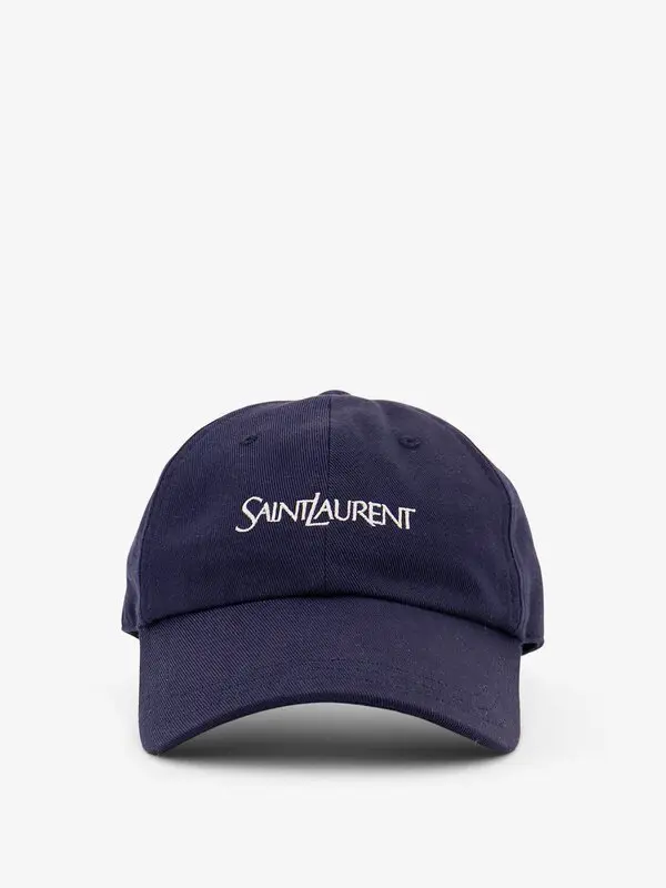 Saint Laurent Cotton Hat With Embroidered Logo