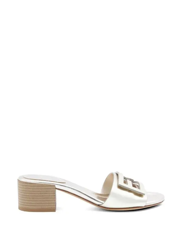 Fendi Slide Vitello Lamin+ff Vit.lam
