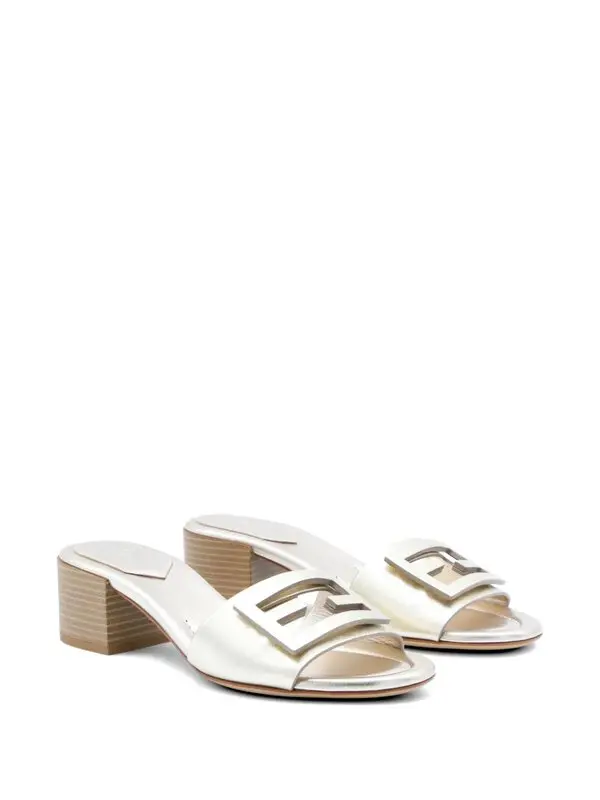 Fendi Slide Vitello Lamin+ff Vit.lam