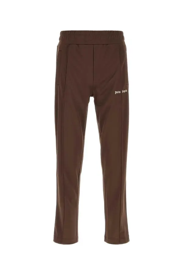 Palm Angels Chocolate Tech Fabric Joggers - Brown