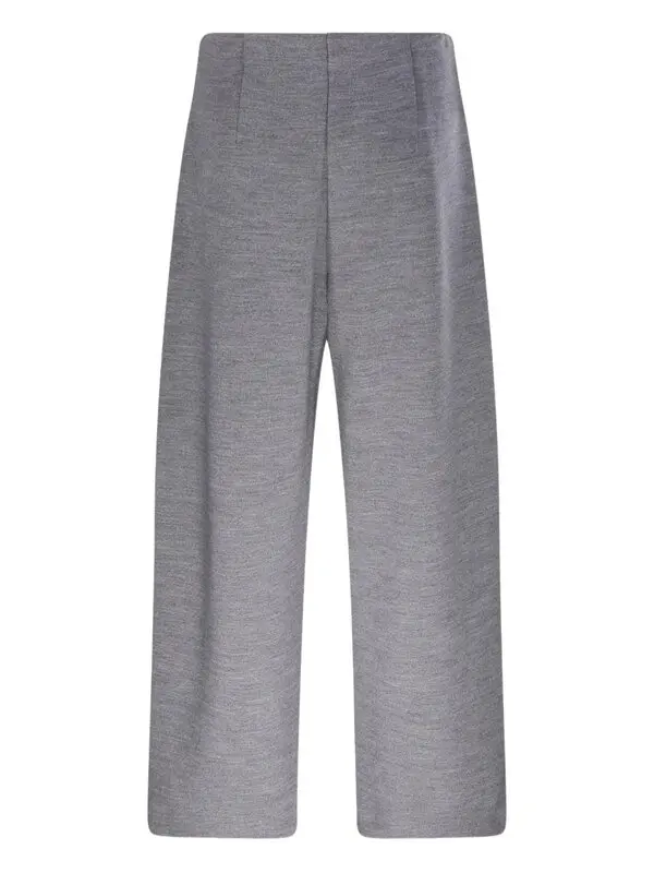 Max Mara Wool And Cotton Trousers - Multicolor