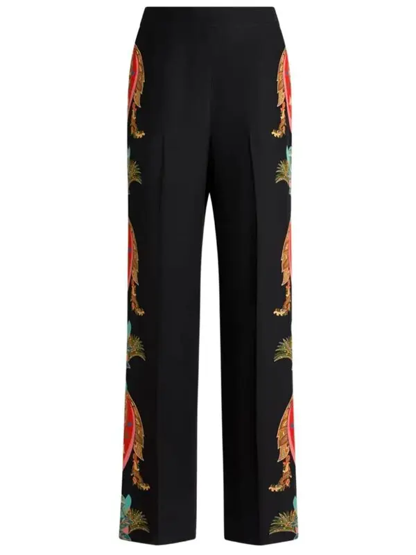 Etro Straight Leg Trousers - Black