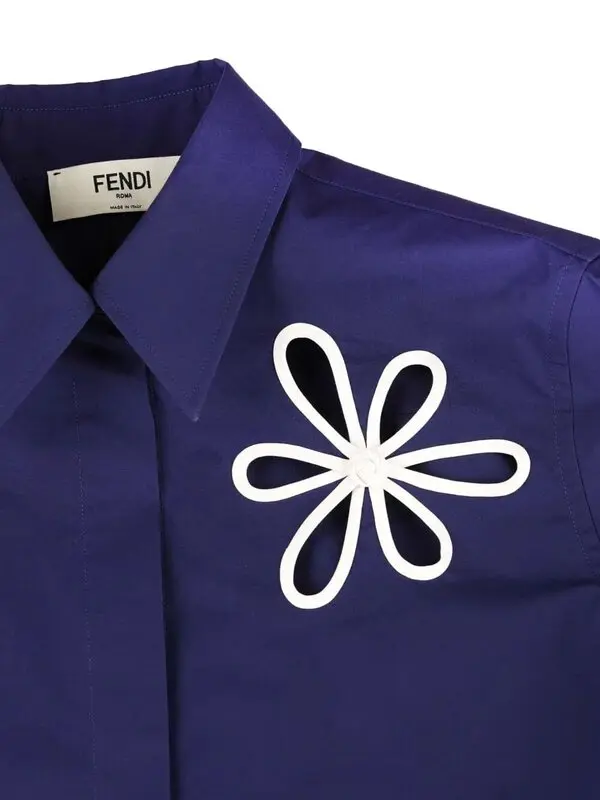 Fendi Poplin Shirt - Blue