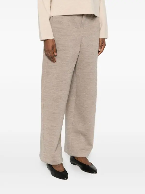 Max Mara Wool And Cotton Trousers - Multicolor