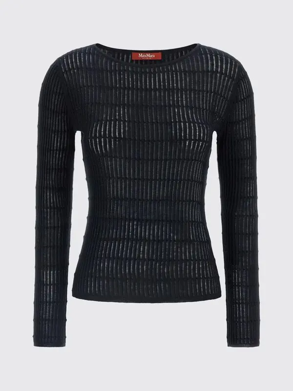Max Mara Wool And Silk Sweater - Black