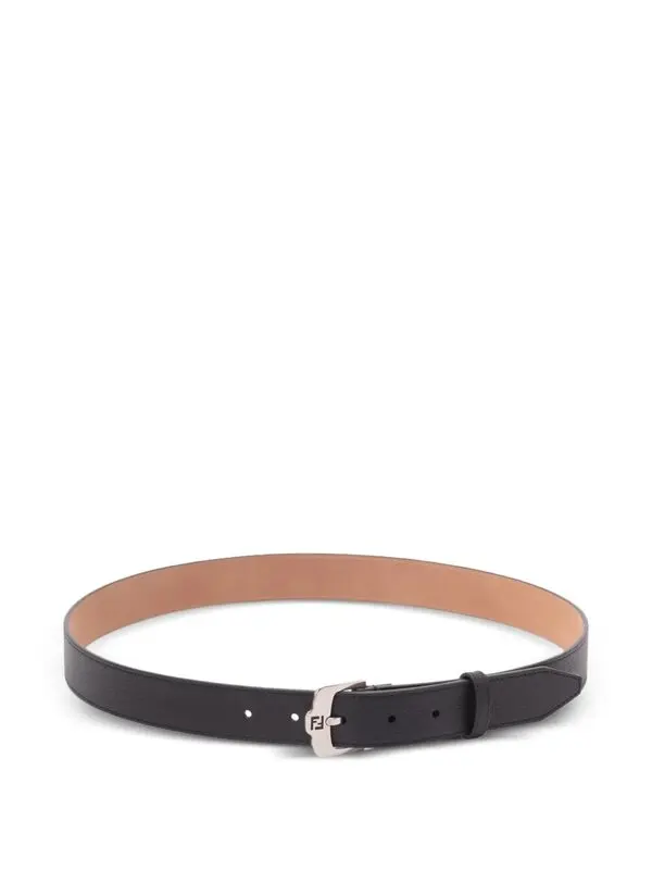 Fendi Hook Buckle Ff Leather Belt