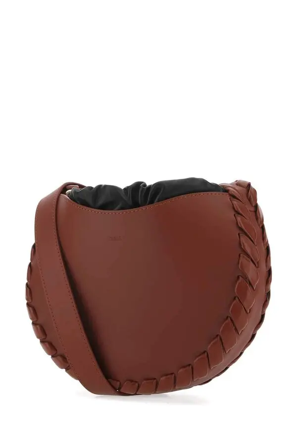 Chloé Leather Small Mate Crossbody Bag - Red
