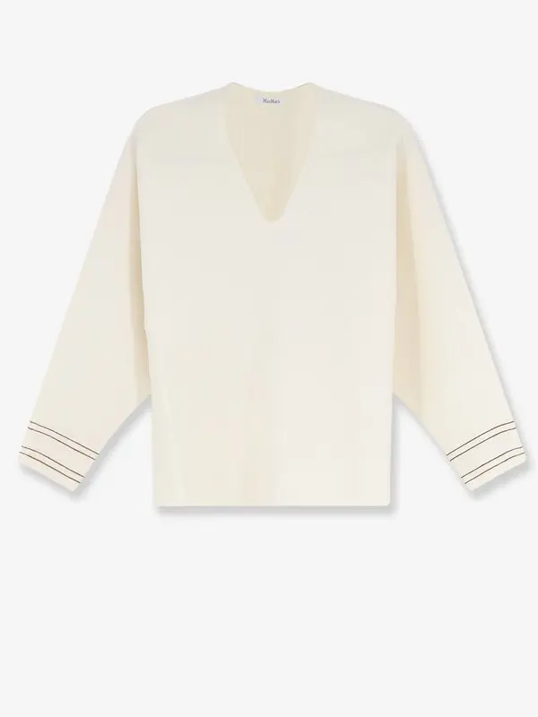 Max Mara Mxmundici Wool Blend Sweater - Multicolor
