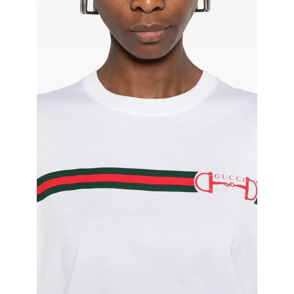 Gucci Cotton Striped Logo T-shirt