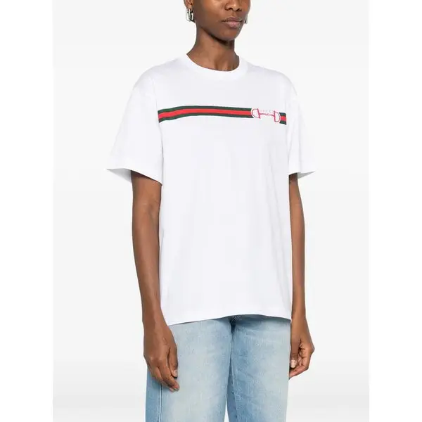 Gucci Cotton Striped Logo T-shirt