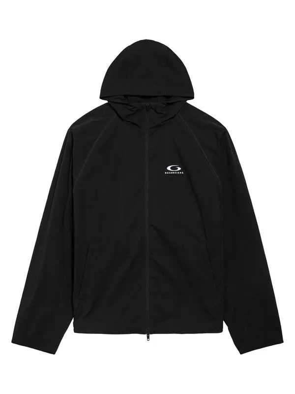 Balenciaga Technical Hooded Tracksuit Jacket - Black