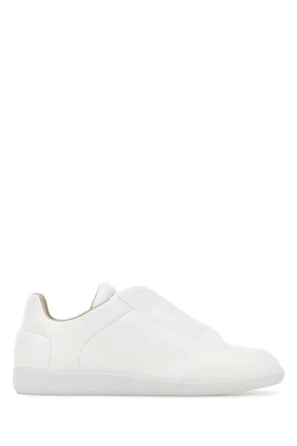 MAISON MARGIELA Leather Future Slip Ons - White