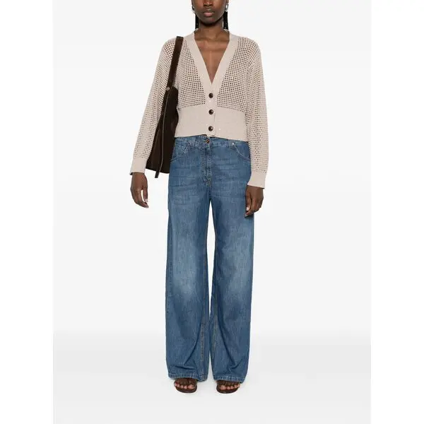 Brunello Cucinelli Neutrals Knitwear Cardigans