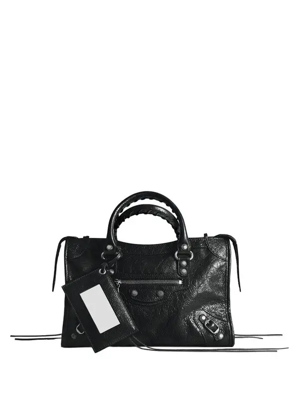 Balenciaga Le City Small Arena Lambskin Bag - Black