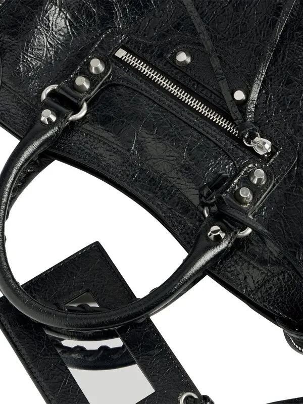 Balenciaga Le City Small Arena Lambskin Bag - Black