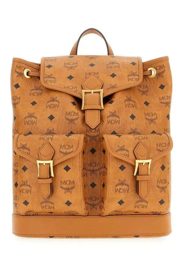 Mcm Monogram Backpack - Multicolor